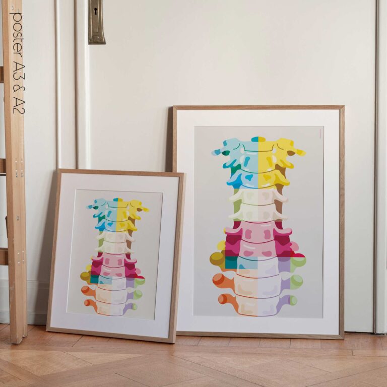 Cervical Anatomy Pop Art » educare.design