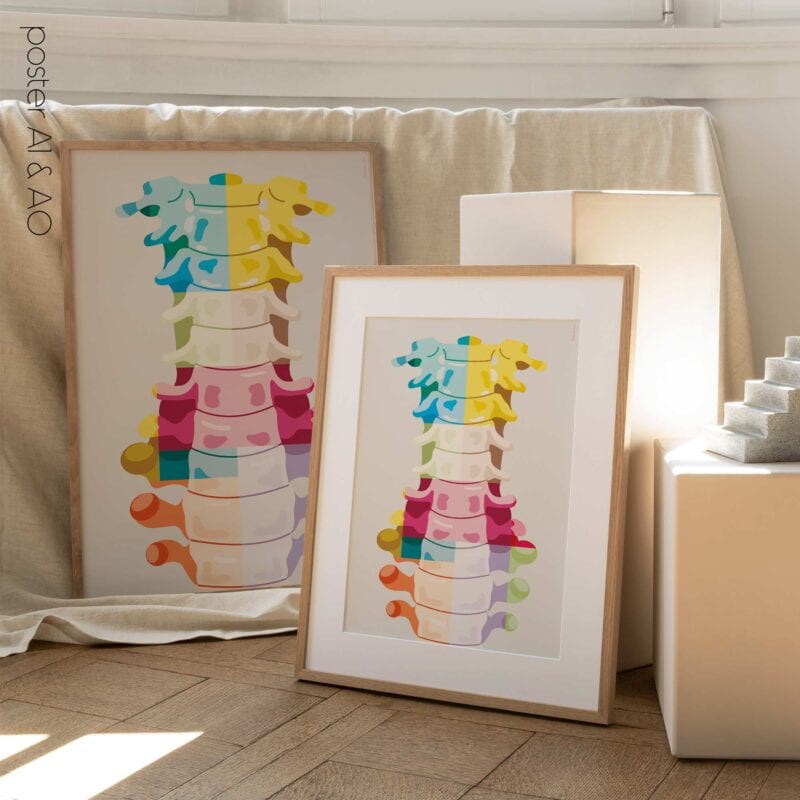Cervical Anatomy Pop Art » educare.design